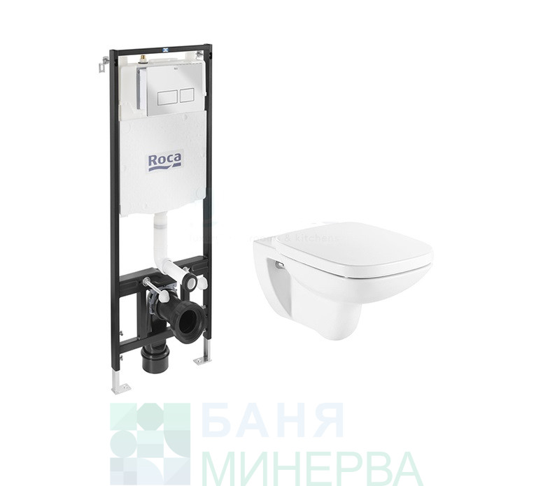 ROCA Active One A89006002E Структура със стенна тоалетна Debba Square ...