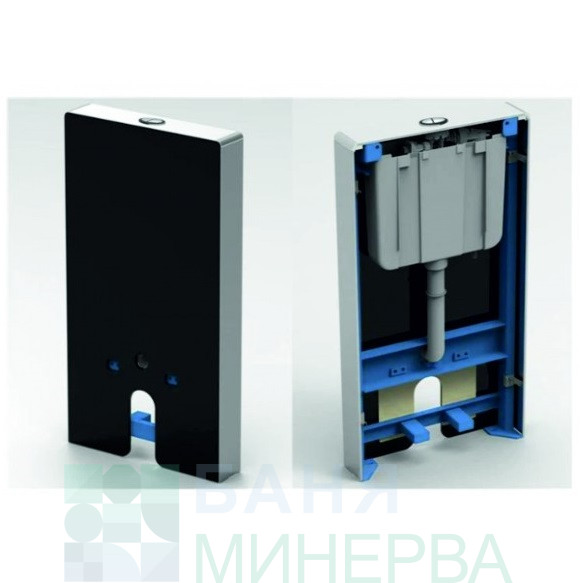 Пакет ALATEA Структура за Външен монтаж и стенна тоалетна 0112 BLACK+ ...