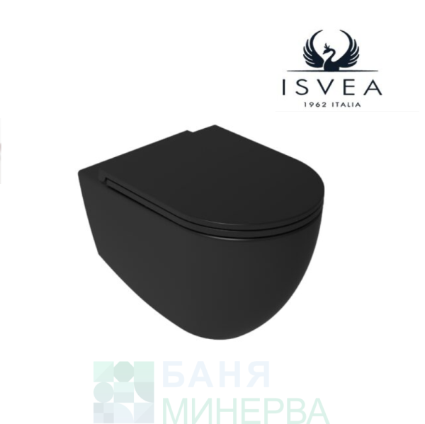 Конзолна тоалетна Черен мат INFINITY Clearim Plus 10NF0200 -2N ...