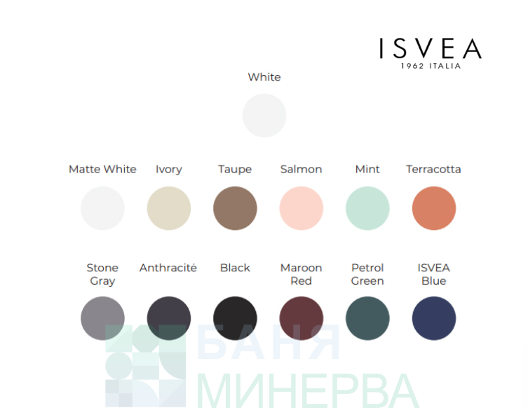 ISVEA INFINITY 38TP0161I КЛИК КЛАК ЗА МИВКА без преливник White Бял ...